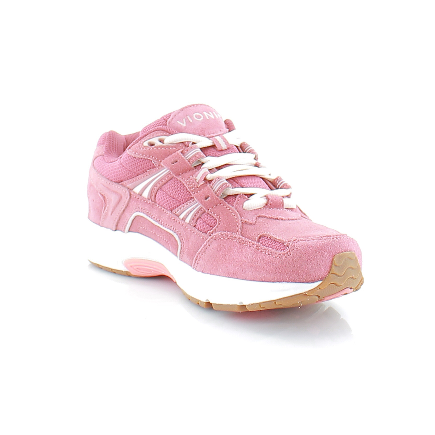 Vionic Walker Women's Plantar Fasciitis Shoe - Suede Dusty Cedar Suede ...